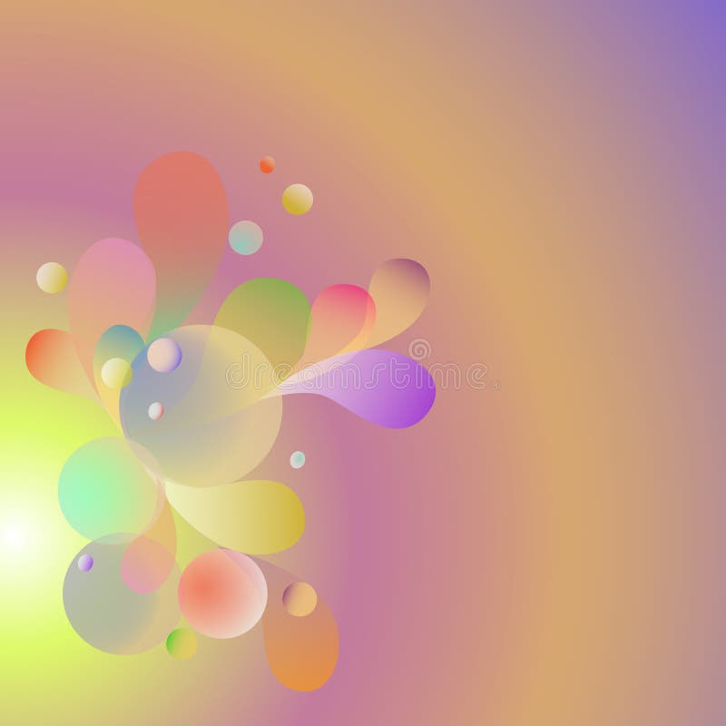 Bolas Coloridas, Fundo Abstrato Das Bolhas Ilustração Stock ...