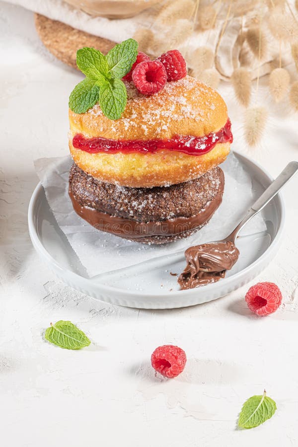 Bolas De Berlim, Berliner or Donuts Filled with Egg Jam, a Very Popular ...