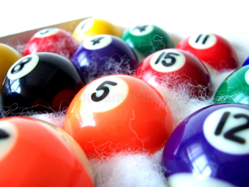 Bolas de billar 1 foto de archivo. Imagen de verde, juego - 1197452