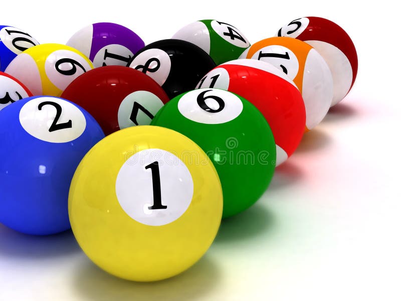 Bolas de billar imagen de archivo. Imagen de imagen, desorden - 6081577
