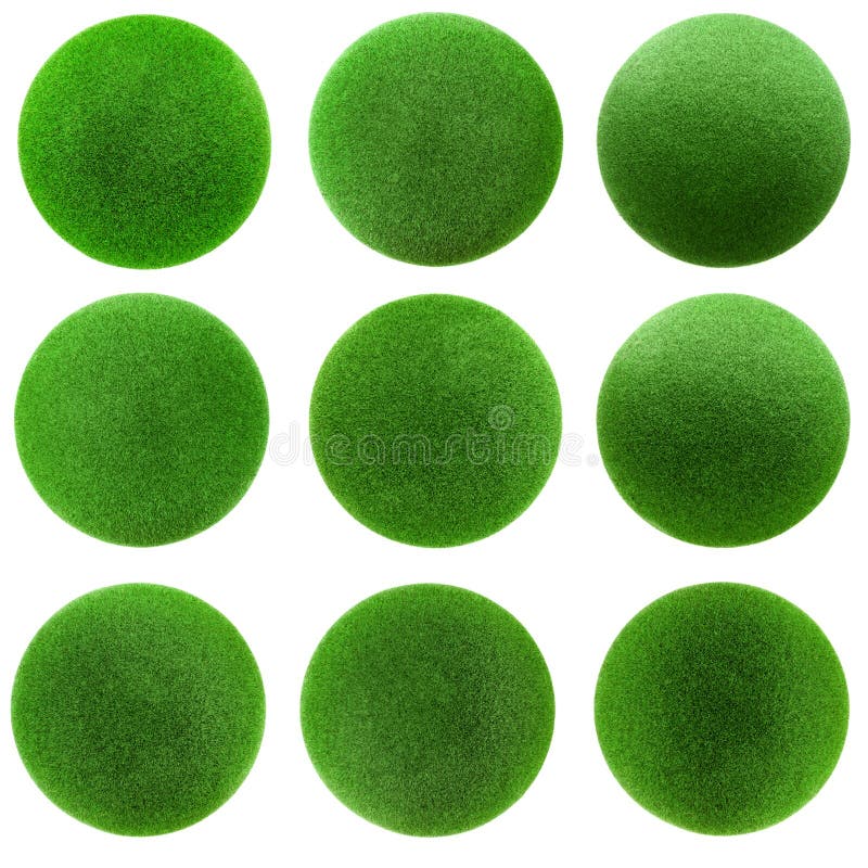 Bolas De La Hierba Verde Fijadas Imagen de archivo - Imagen de limpio ...