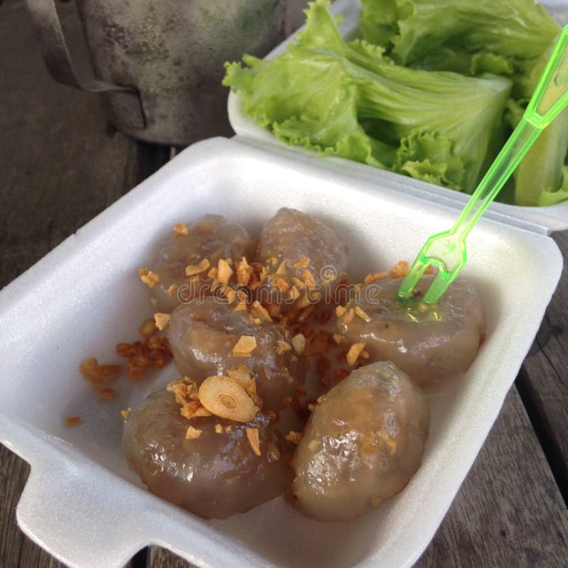 Bolas De La Tapioca O Bola De Masa Hervida De La Tapioca Foto de ...