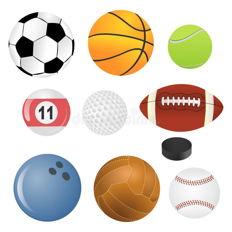 Bolas del deporte ilustración del vector. Ilustración de baloncesto ...