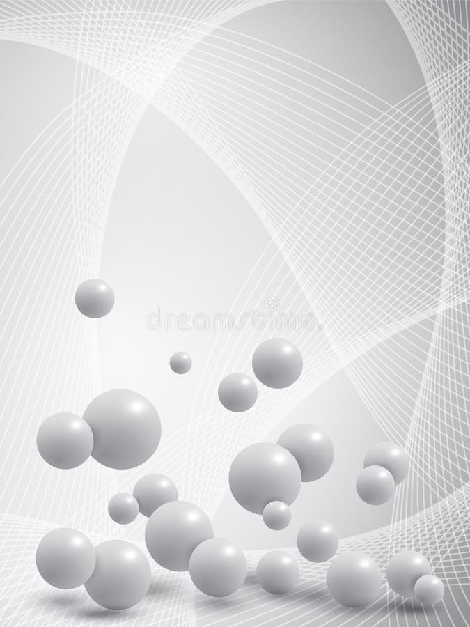 Bolas Grises En Fondo Abstracto Ilustración del Vector - Ilustración de ...