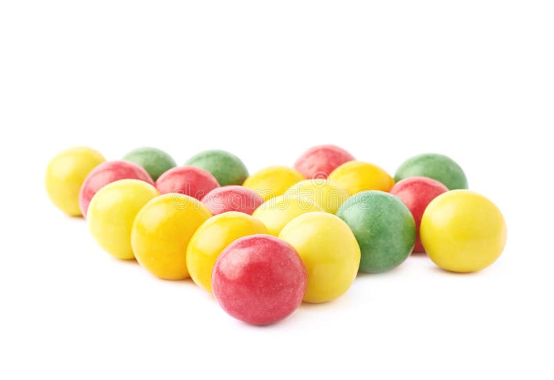 Bolas Múltiples Del Chicle Aisladas Imagen de archivo - Imagen de sabor ...
