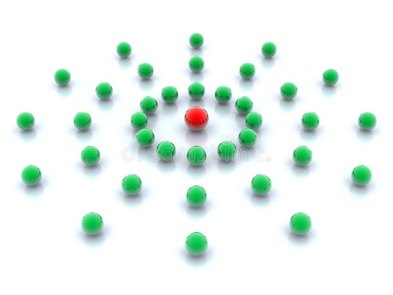 Bolas Rojas Y Verdes En Filas Stock de ilustración - Ilustración de ...