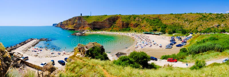 Bolata Beach Bulgaria. Famous Bay Near Cape Kaliakra Stock Photo ...