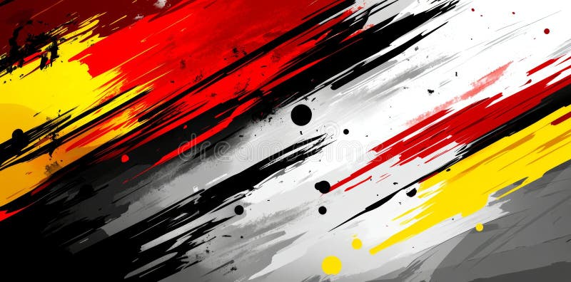 Bold Abstract Geometric Composition with Overlapping Squares in ...