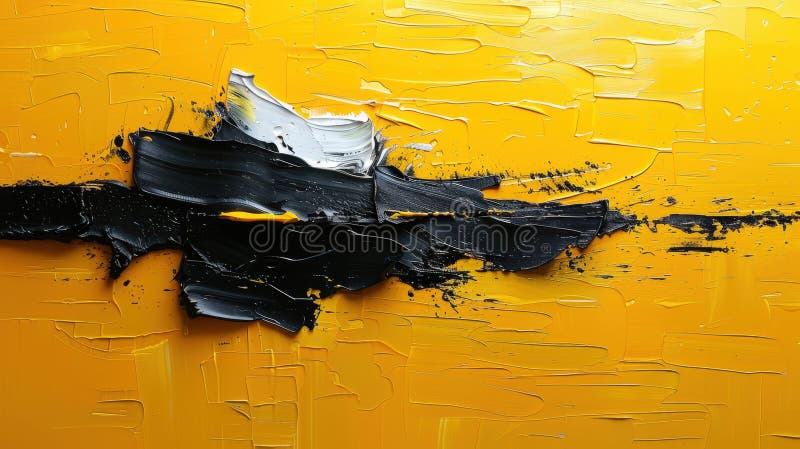 Bold Abstract Artwork with Contrasting Colors in a Modern Style Setting ...