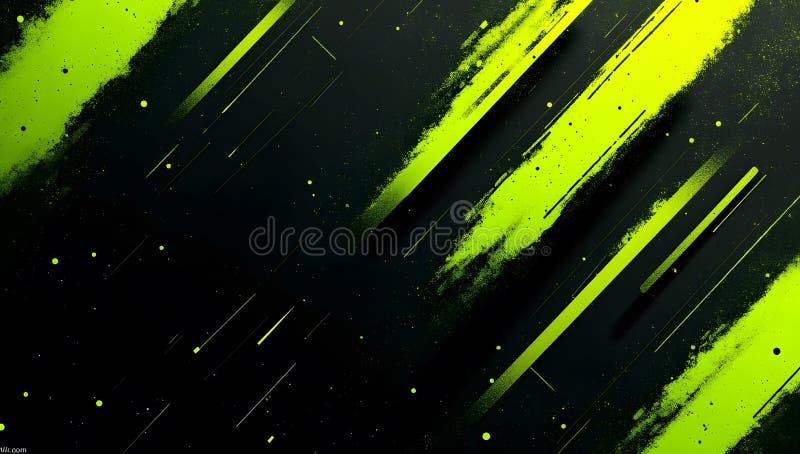Bold Abstract Background with Black and Lime Green Color Tone Stock ...