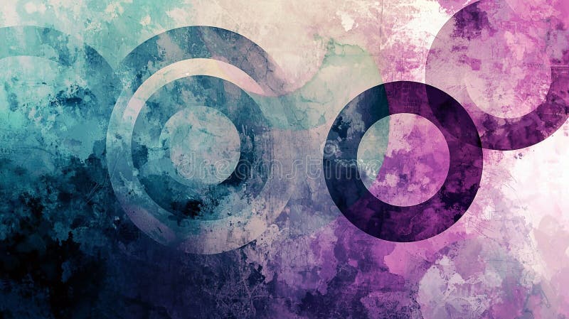 A Bold Abstract Composition Featuring Layered Circles, Geometric Shapes ...