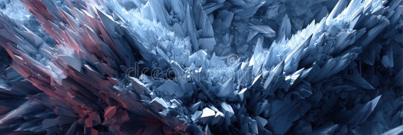 Cold Abstract Pattern Featuring Jagged Shards of Crystalline Structures ...
