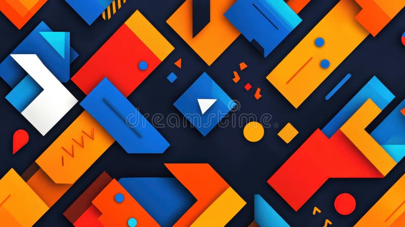 Bold Abstract Design Featuring Sharp Zigzag Patterns and Arrows. a ...