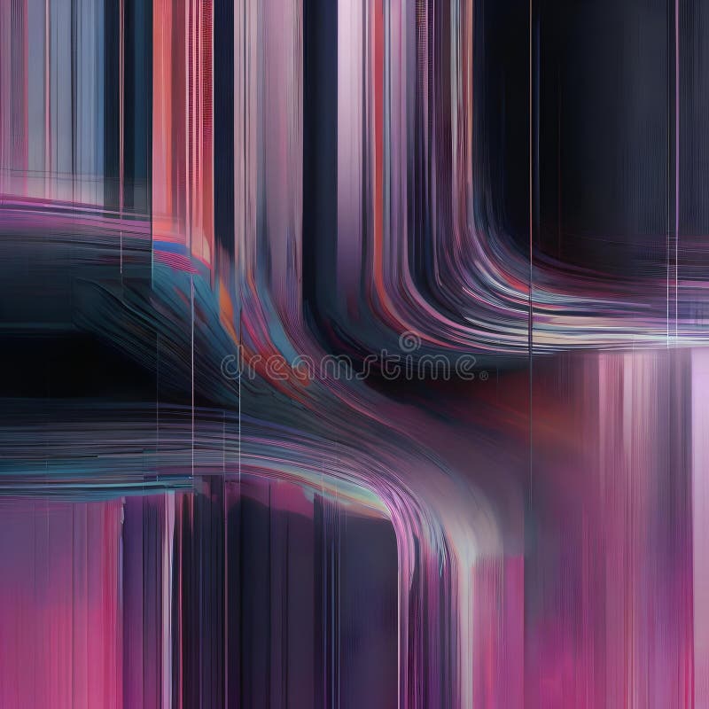 Bold and Abstract Digital Glitch Art Distorted and Pixelated Elements ...