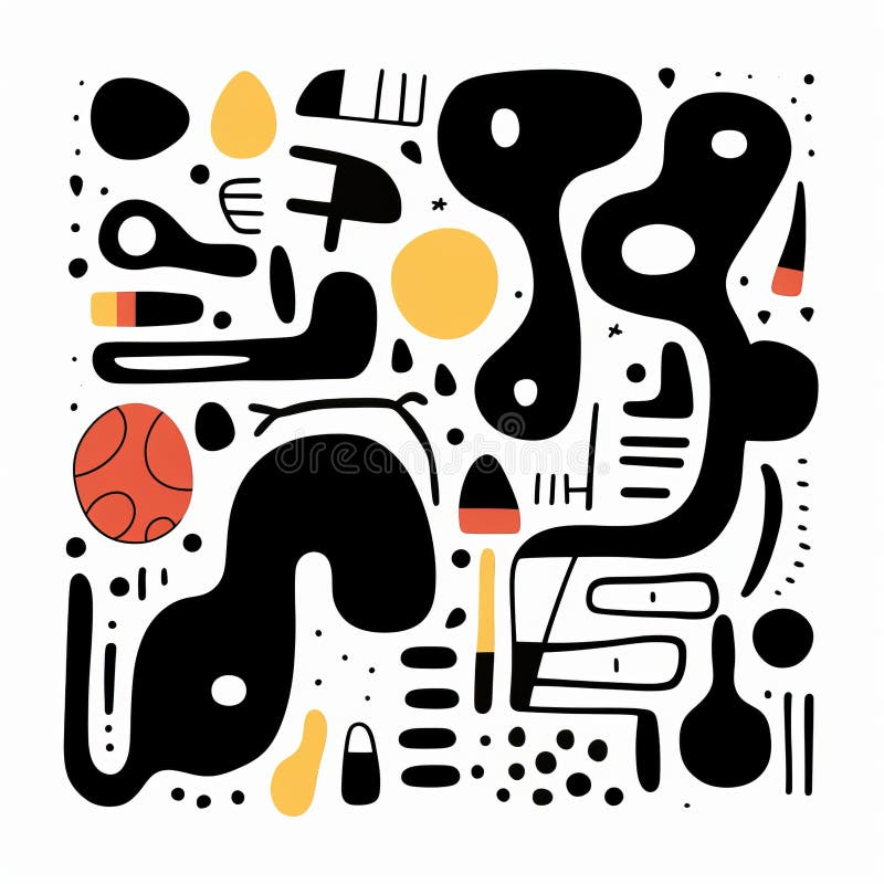 Bold Abstract Illustrations: Organic Forms, Patterns, and Puzzling ...