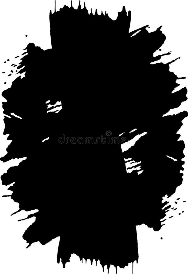 Bold Abstract Ink Splatter on White Stock Vector - Illustration of ...