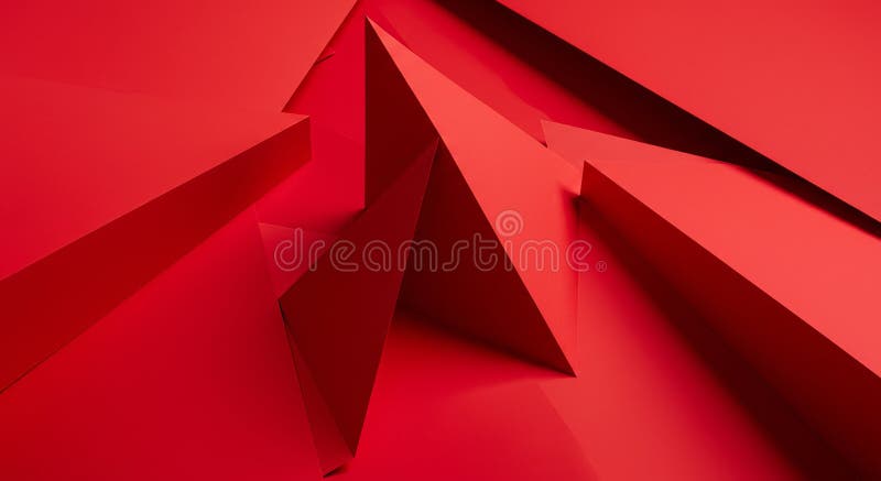 Bold Abstract Red Geometric Shapes Creating Dynamic Triangular Patterns Stock Photos - Free ...