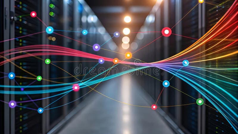 Bold Abstract Representation of Digital Marketing with Vibrant Colors ...