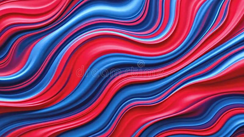 Bold Abstract Representation of Flowing Red and Blue Stripes ...