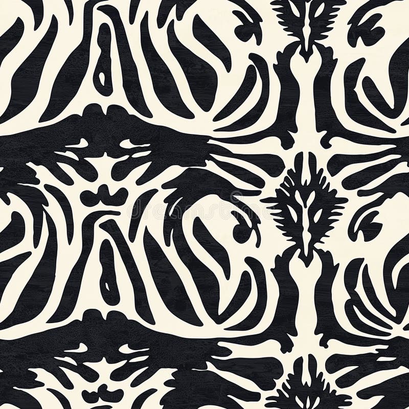 Bold Abstract Tiger Stripe Pattern Stock Illustration - Illustration of ...