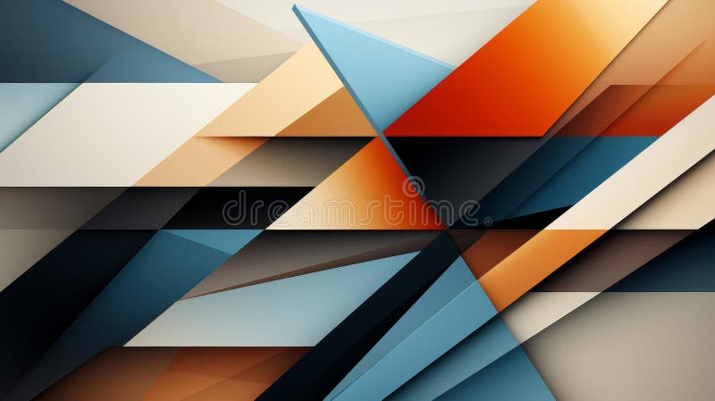 Bold and Abstract Triangle Illustration with Flat Texture and Dynamic ...