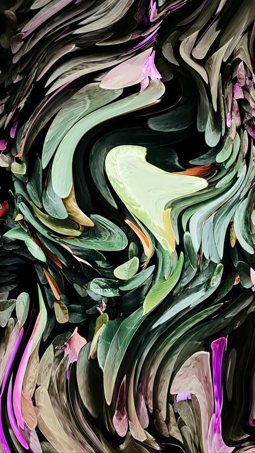 Bold Abstract Wallpaper Background in Emerald Green with Deconstructed ...