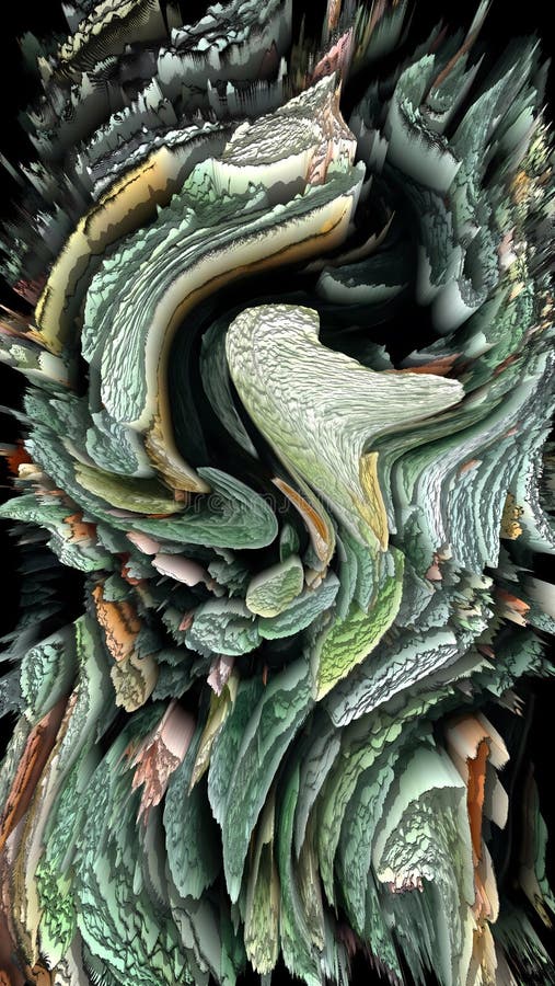 Bold Abstract Wallpaper Background in Emerald Green with Deconstructed ...