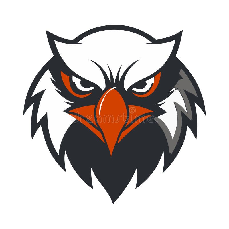 Bold and Aggressive Eagle Mascot Logo with Intensity Stock Illustration ...