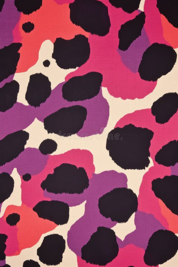 A Bold Animal Print Pattern Featuring Abstract Leopard Spots in ...