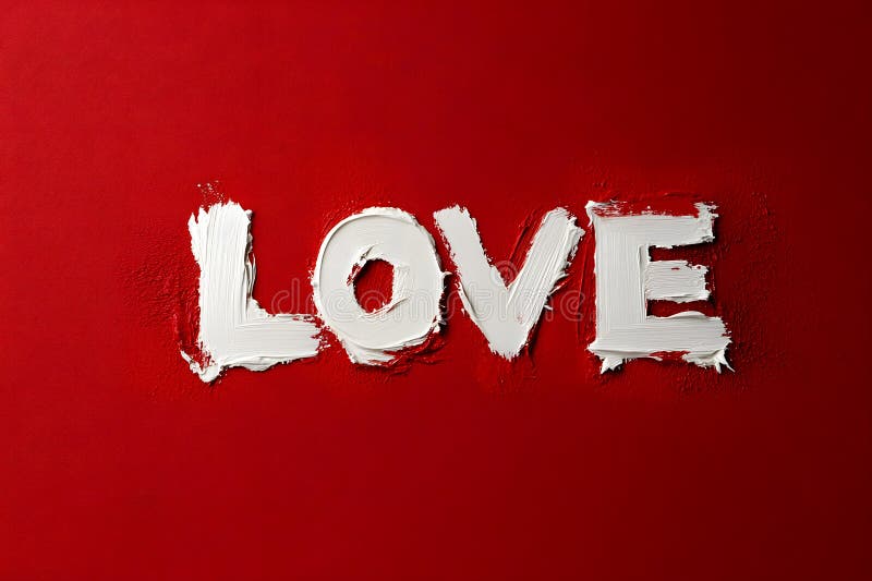 Bold Artistic Expression of the Word LOVE Stock Photo - Image of ...