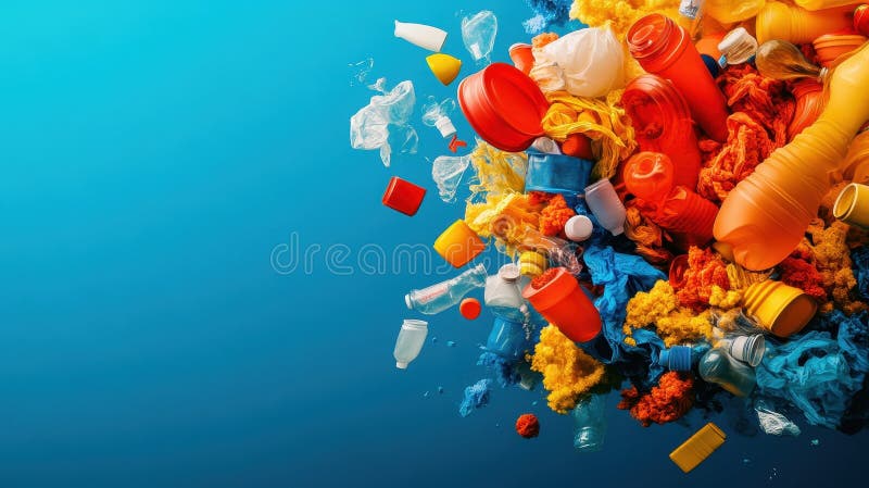 Bold Artwork on Waste Reduction and Zero Plastic Concept Stock ...