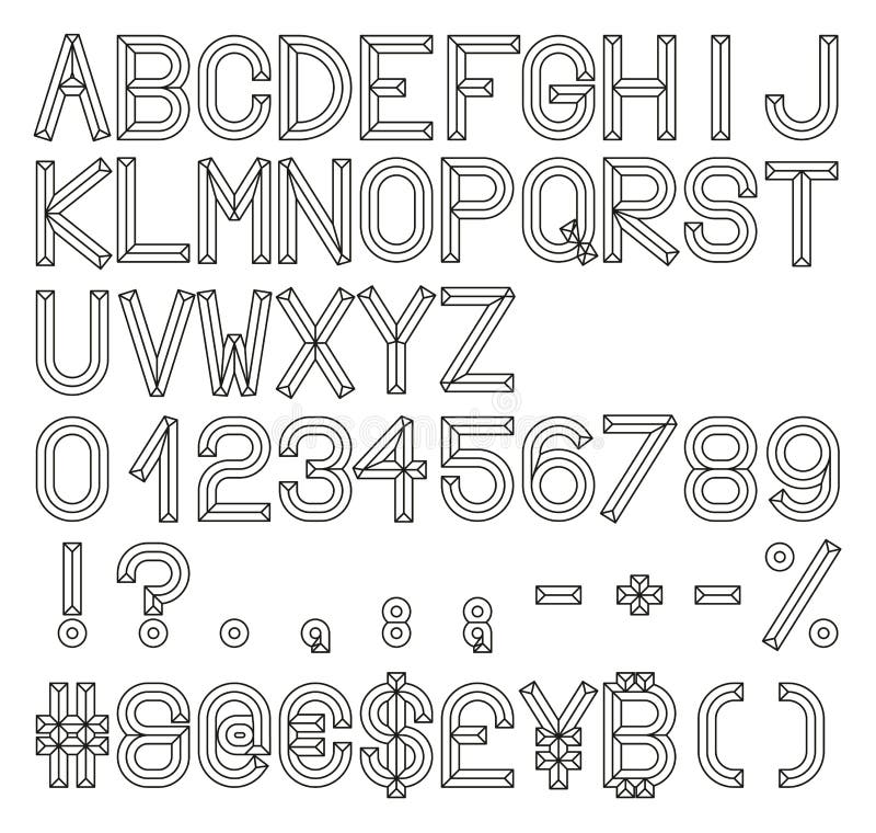 Modern Bold Crate Stencil Vector Font with Lowercase Letters, Numbers ... Modern Bold Crate Stencil Vector Font with Lowercase Letters, Numbers ...