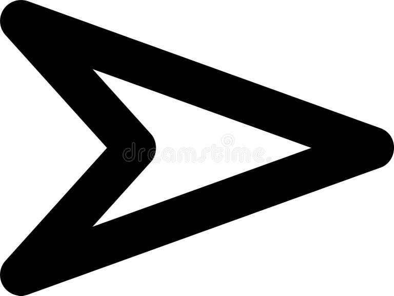 Bold Black Arrow Pointing To the Right, Representing Direction ...