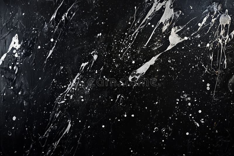 Bold Black Backdrop with Silver Splatter Stock Photo - Image of ...