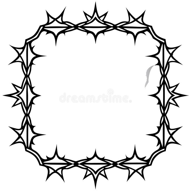 A Bold Black Border Design for A4 Sized Documents. Adorned with Gothic ...