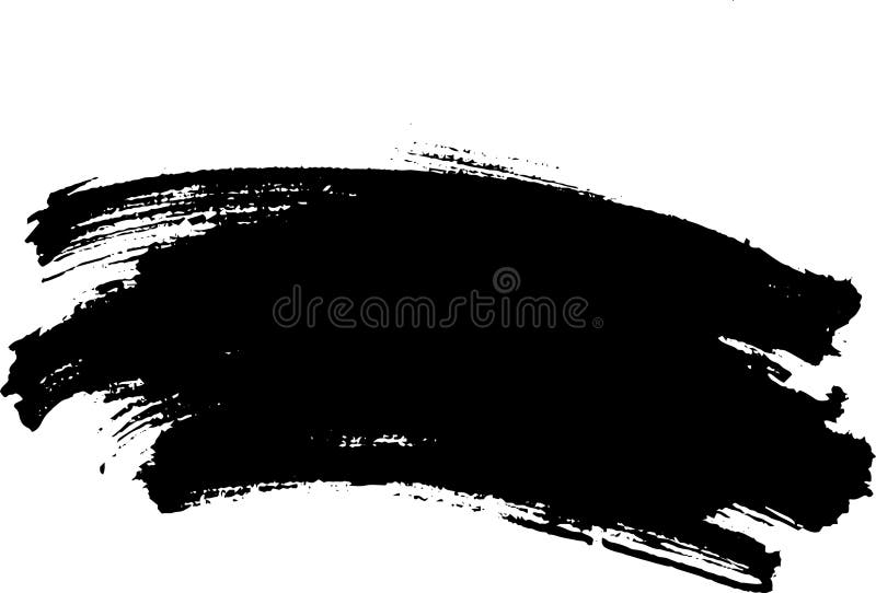 A Bold Black Brush Stroke on a White Background, Creating a Striking ...