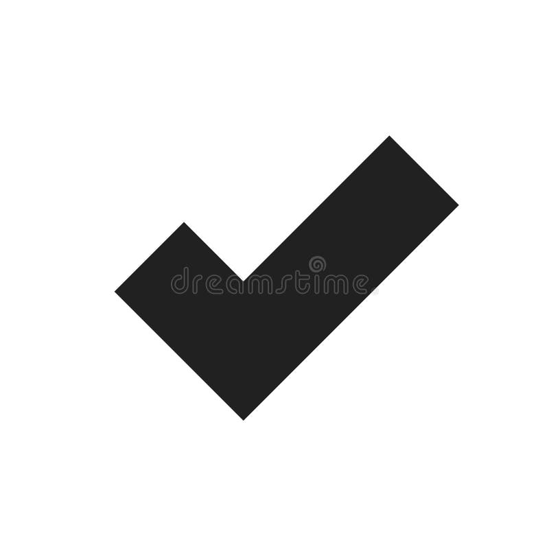 Bold Black Checkmark Icon this Icon Represents an Approval Symbol for ...