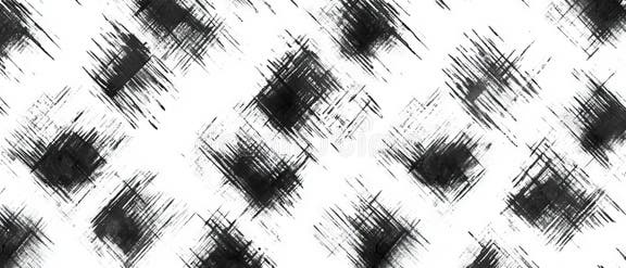 Bold Black Ink Cross-hatching Pattern on a Seamless White Background ...
