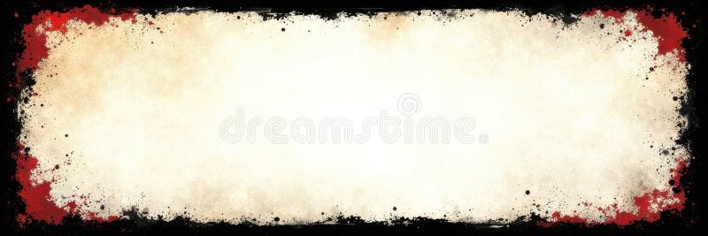 Bold Black Ink Lines, Distressed Border, Empty Space , Empty, Element ...