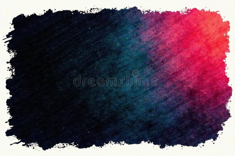 Bold Black Ink Strokes, Distressed Border, Empty Space , Design, Sumi E ...