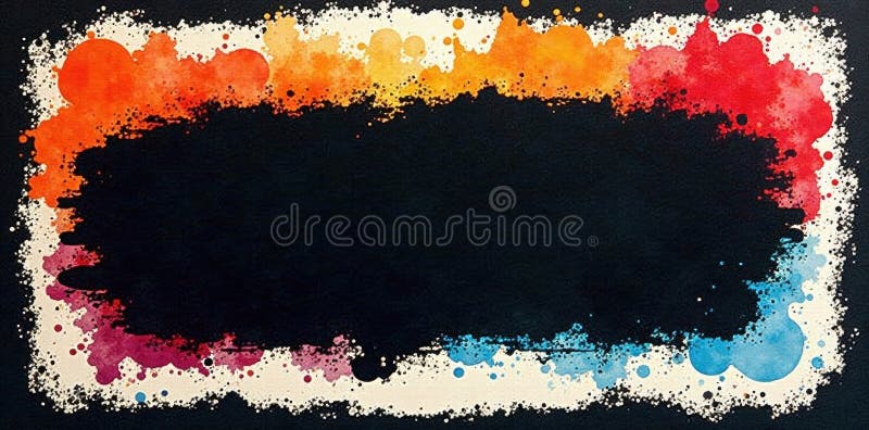 Bold Black Ink Strokes, Textured Frame, Grunge Aesthetic , Frame ...