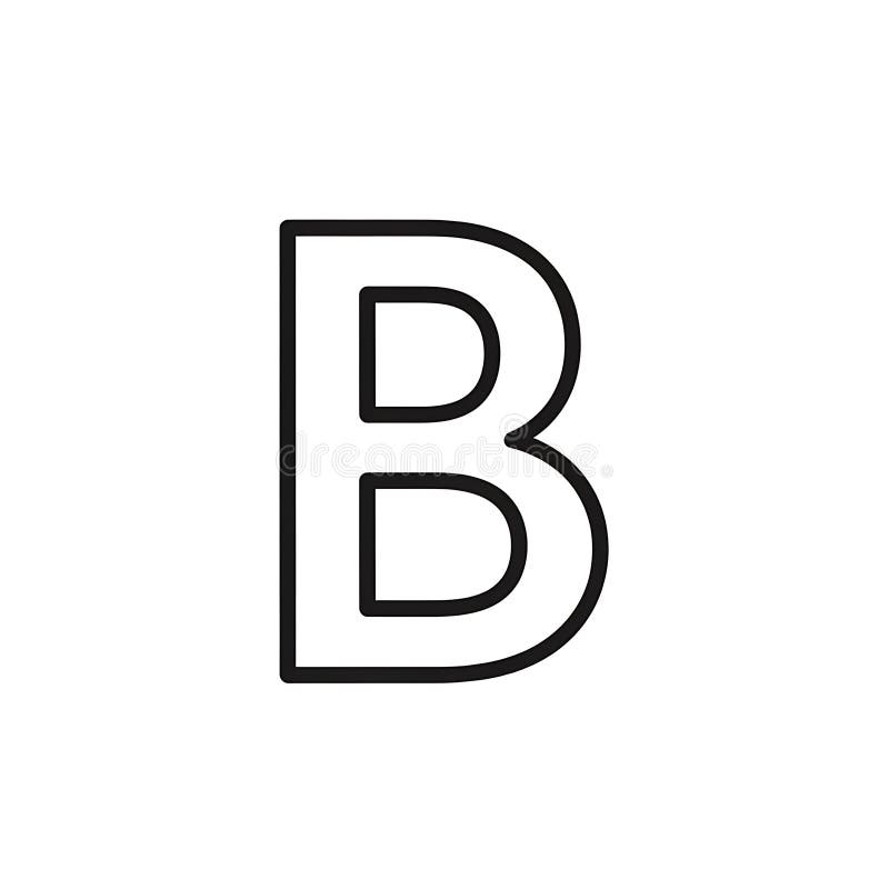 Bold Black Letter B Stock Illustrations – 1,300 Bold Black Letter B ...