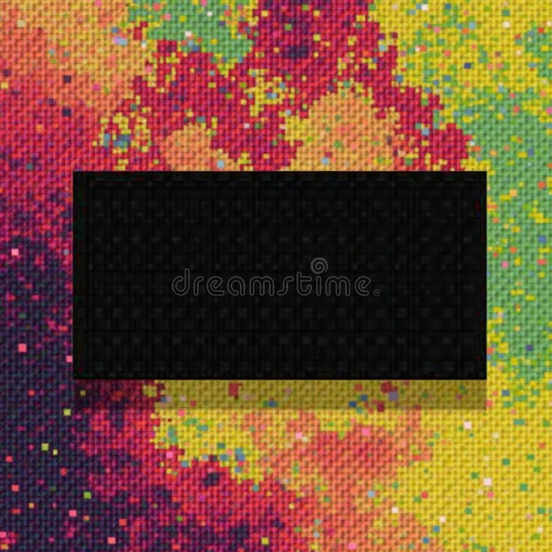 Bold Black Rectangle, Flat Vector Style, Horizontal Alignment, Graphic ...