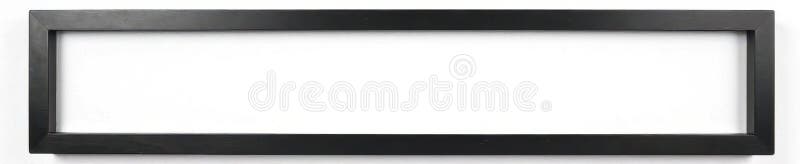 Bold Black Rectangular Frame, Pristine White Isolation, White, Visual ...