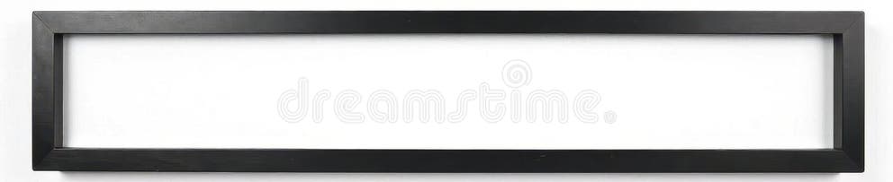 Bold Black Rectangular Frame, Pristine White Isolation, White, Visual ...