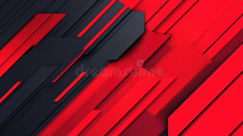 Bold Black and Red Tech Design Featuring Glossy Arrows, Perfect for a ...