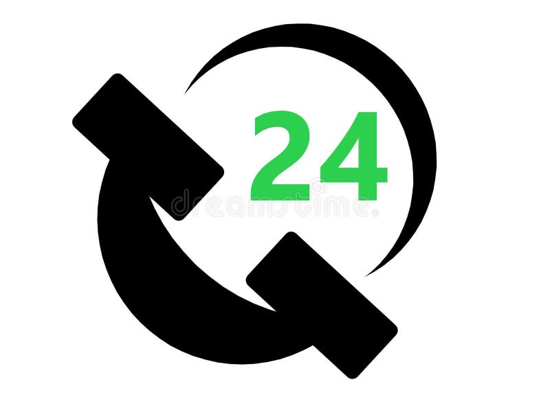 A Bold Black Simple Phone Handset Shape with a Crescent Moon and the ...