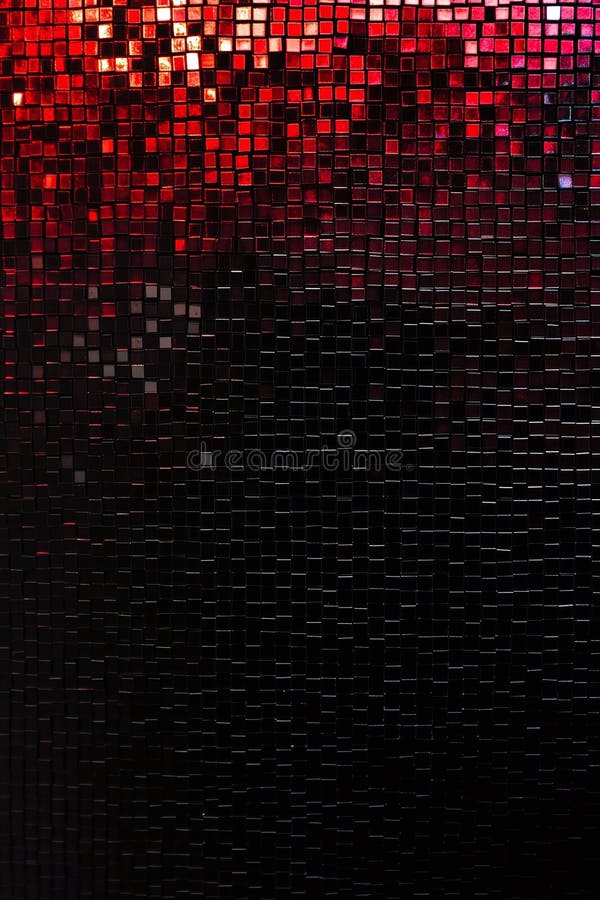 Bold Black To Bright Red Pixel Gradient Creating a High-contrast Theme ...