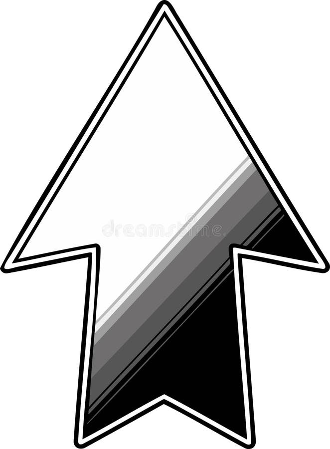 Bold Black and White Abstract Arrow Symbol with High Contrast Digital ...