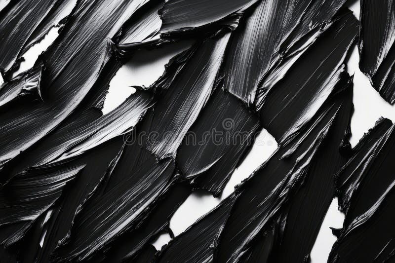 A Bold Black and White Abstract Background with High-contrast Brush ...